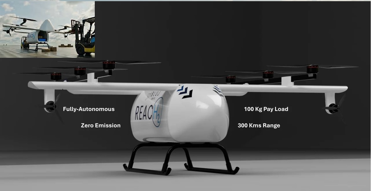 BluJ Aero Unveil Long-Range, Hydrogen-Powered VTOL Aircraft for a ...